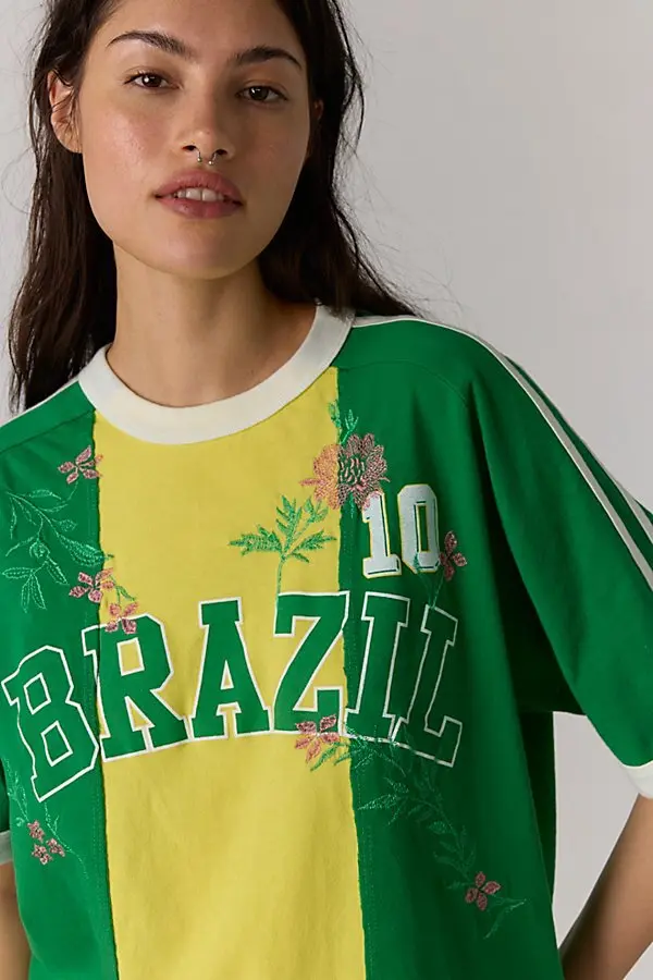 RAGABOND Embroidered Goal Tee - Brazil