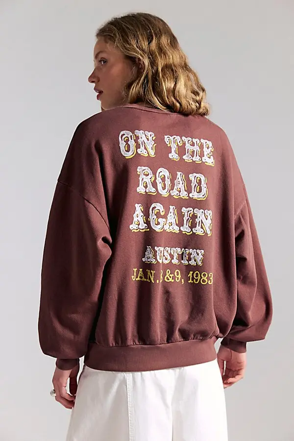 Daydreamer Willie Nelson Oversized Pullover