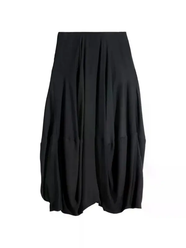 LEMAIRE Balloon Crepe Skirt - Black