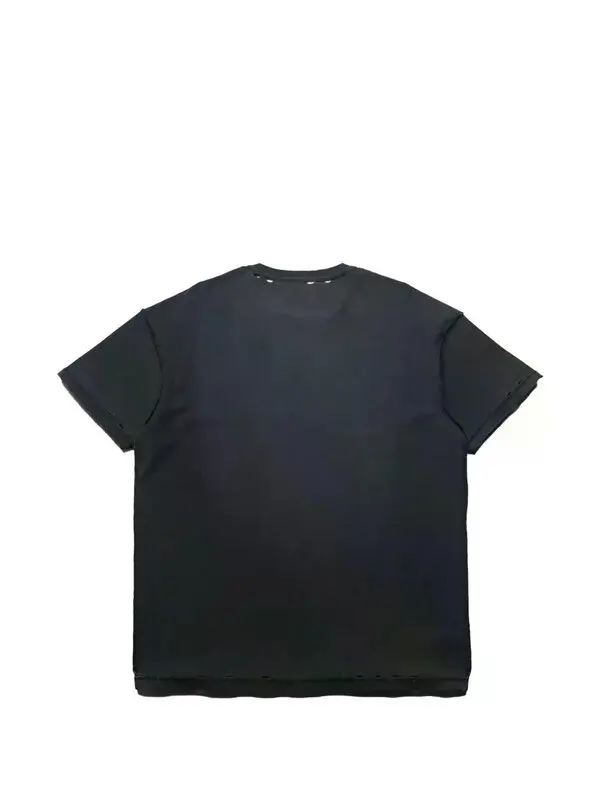 PURPLE BRAND Layered-effect Logo-print T-shirt