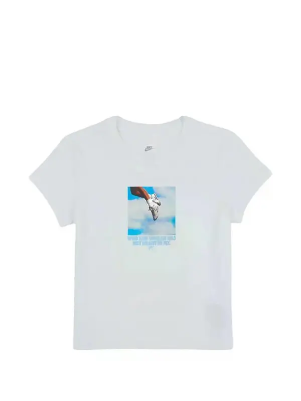 Nike Sportswear Graphic-print Slim-fit T-shirt - White