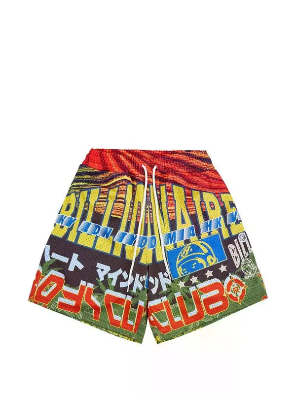BILLIONAIRE BOYS CLUB Graphic-print Shorts - Red