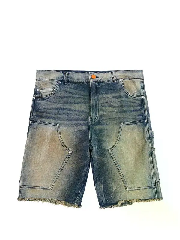 HELLSTAR Faded Carpenter Shorts - Blue
