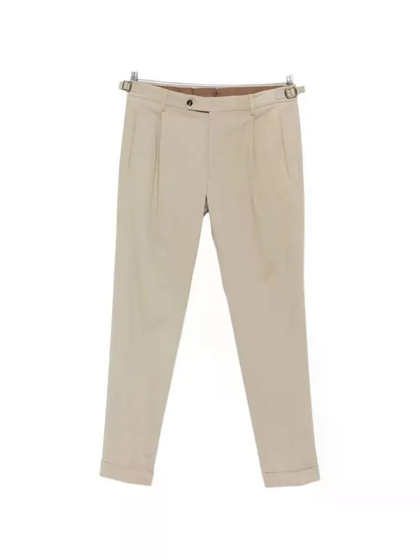 BERWICH Retro Long Pleated Trousers - Neutrals
