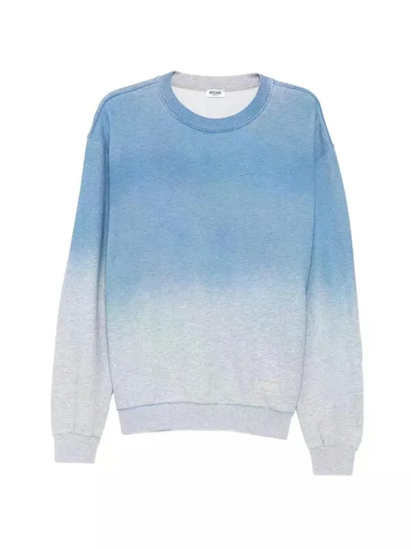 Moschino Ombre-effect Sweatshirt - Blue
