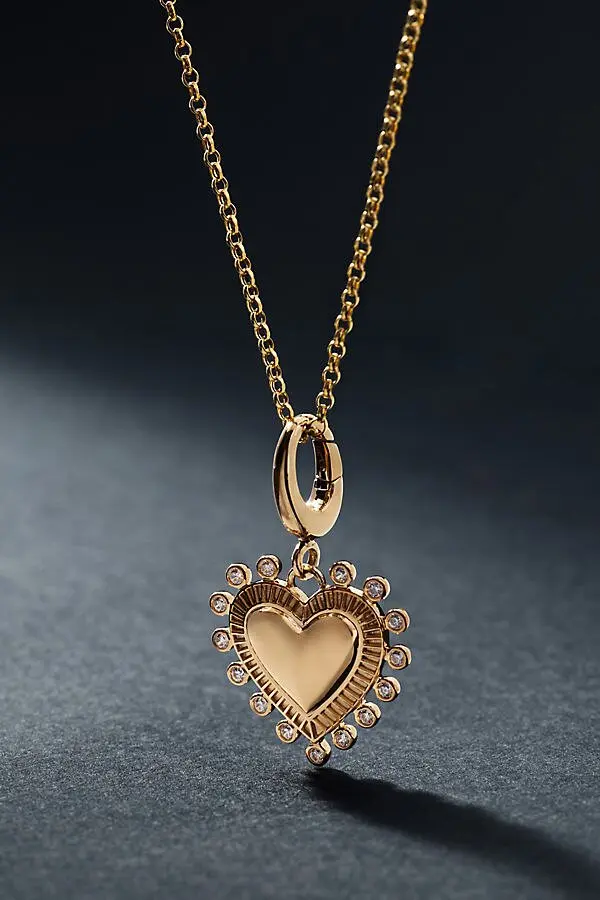 Anthropologie Heart Charm - Gold