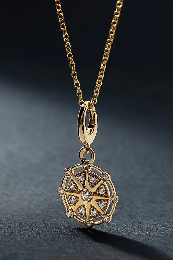 Anthropologie Star Diamond Charm - Gold
