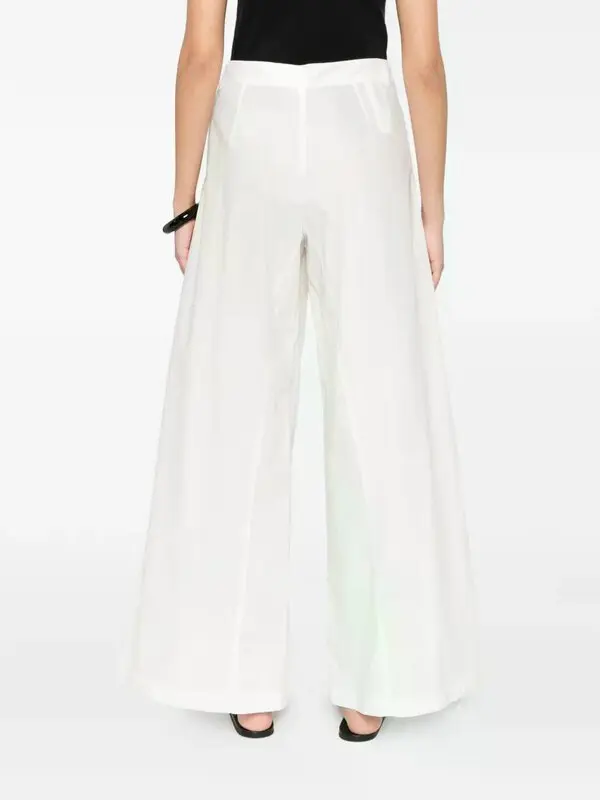 Pinko Canelli Embellished-button Wide-leg Trousers