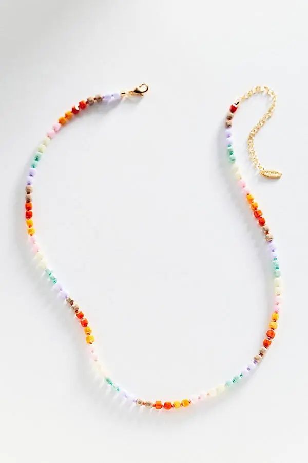 Anthropologie Beaded Collar Necklace - Multi