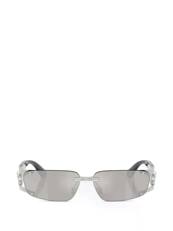 Versace Medusa Head-appliqué Sunglasses - Silver