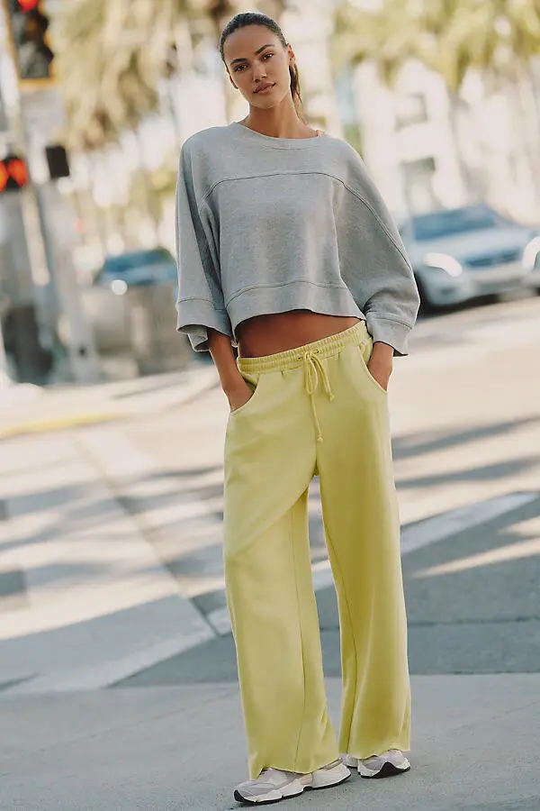 DAILY PRACTICE Easy Mile Wide Leg Pants - Yellow