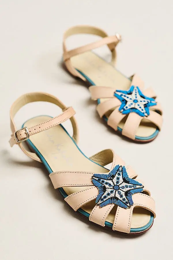 MEHER KAKALIA Ezili Starfish Sandals - Ivory