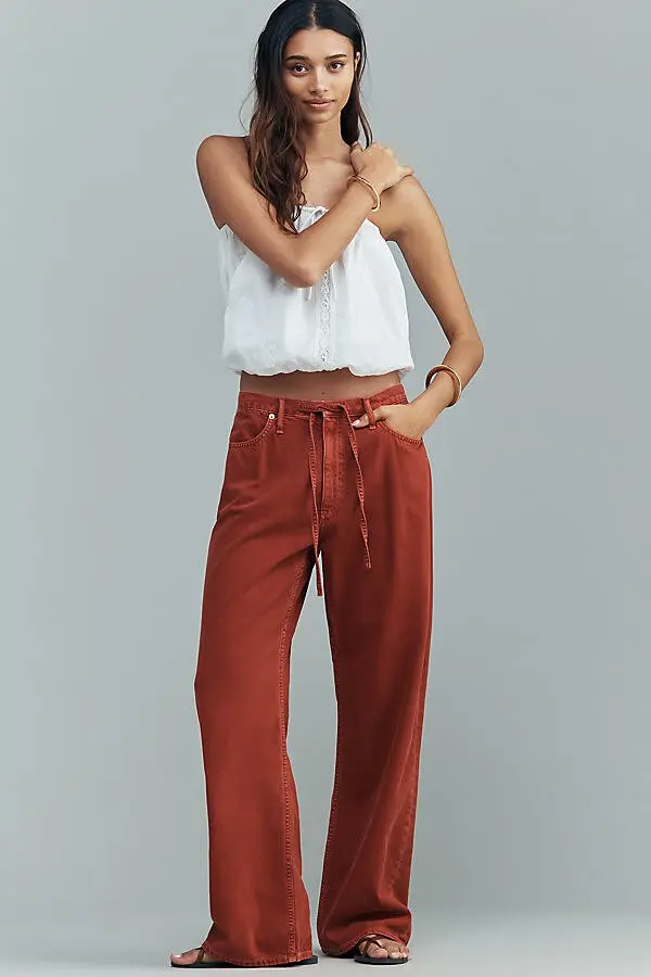 Rag & Bone Phoebe High-rise Wide-leg Jeans - Sienna