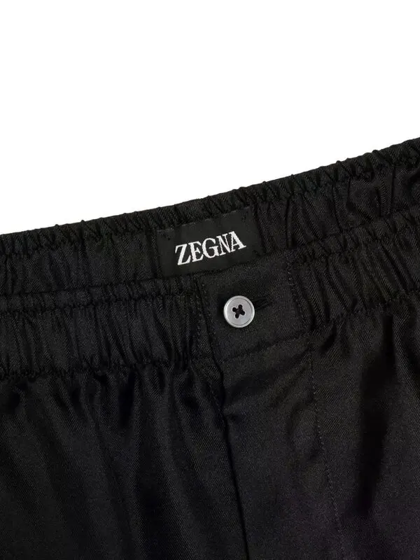 Zegna Silk Boxer Shorts - Black