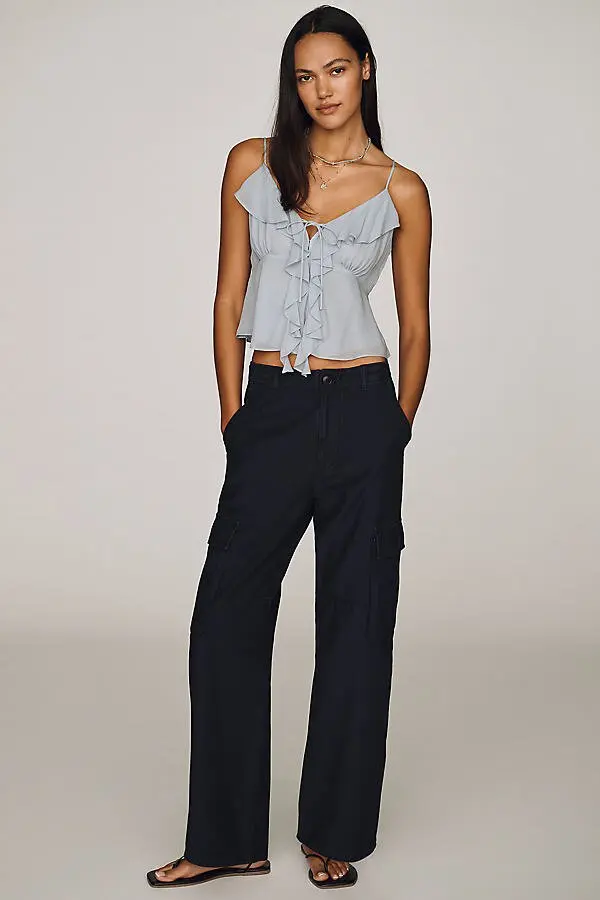 Citizens Of Humanity Esme Regenerative Cotton Cargo Pants - Navy