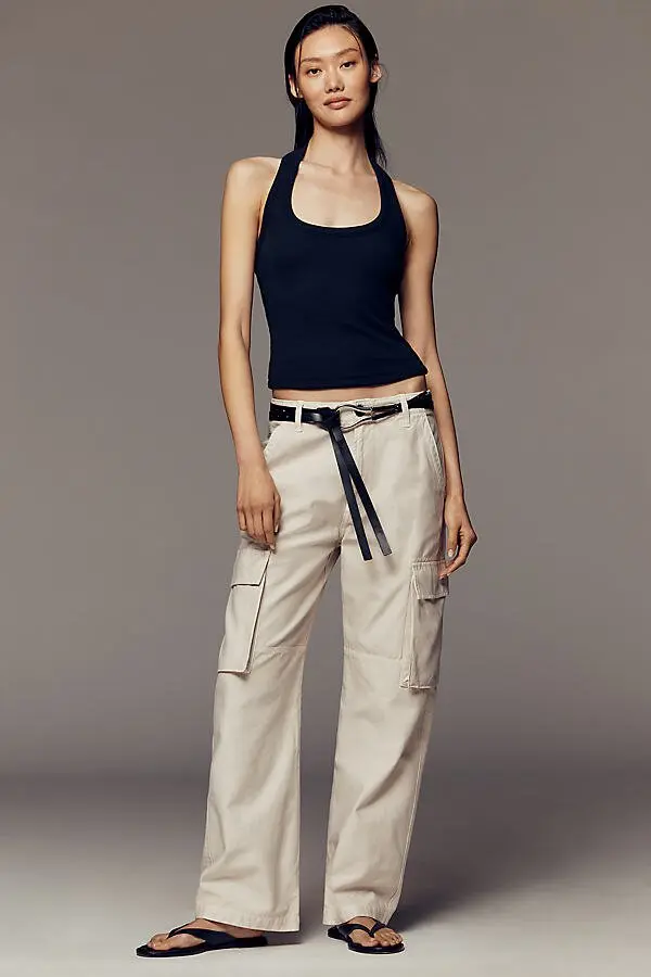 Citizens Of Humanity Esme Cotton Cargo Pants - Pale Stone