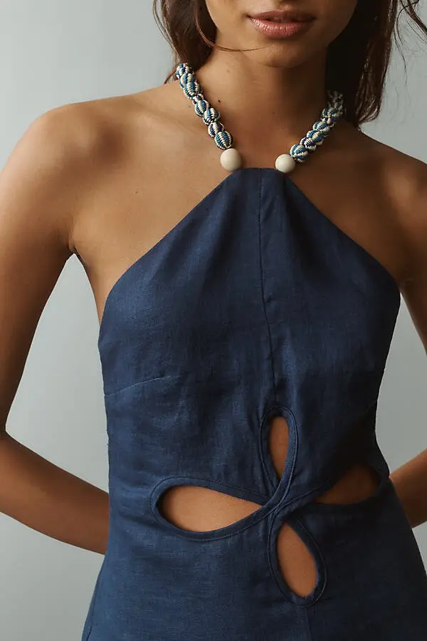 Azulu Drea Linen Mini Dress