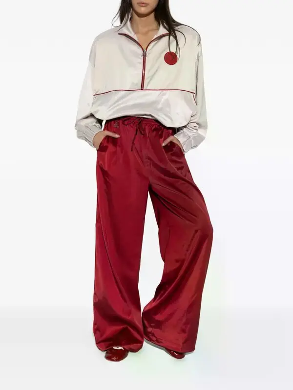 GESTUZ Satin-finish Drawstring Trousers