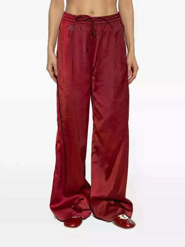 GESTUZ Satin-finish Drawstring Trousers