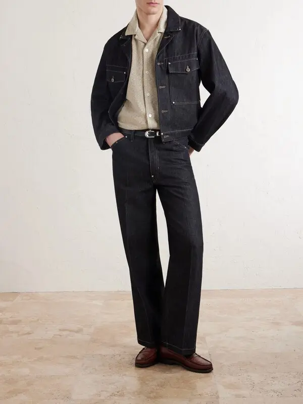Aimé Leon Dore Novelty Camp-collar Cotton-jacquard Shirt