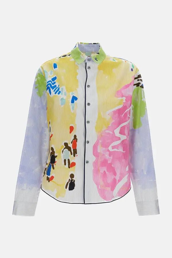ROHKA Printed Cotton Shirt - Multicolor