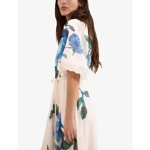 PHASE EIGHT Floral-print Woven Midi Dress