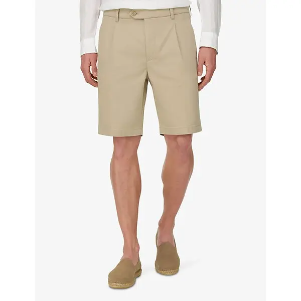 Boggi Milano Regular-fit Stretch Cotton-blend Bermuda Shorts