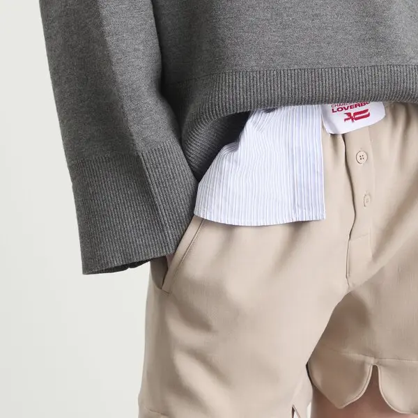 CHARLES JEFFREY Formal Boxer Shorts - Beige