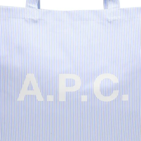A.p.c. Striped Poplin Diane Shopping Tote