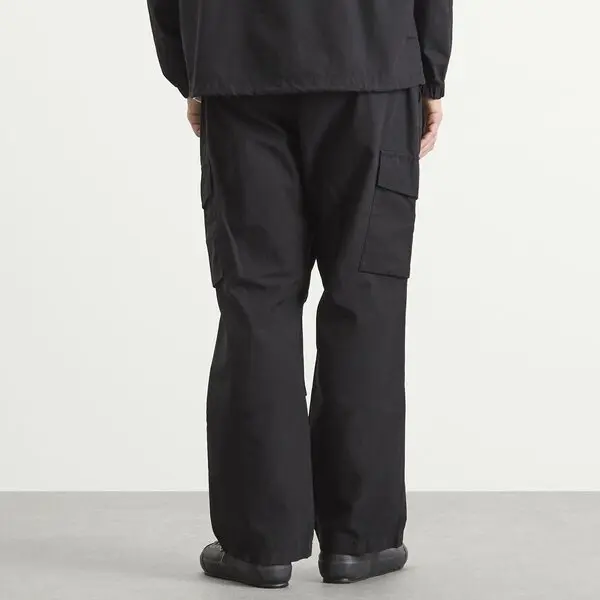 SNOW PEAK Light Dobby Cloth Cargo Trousers - Black