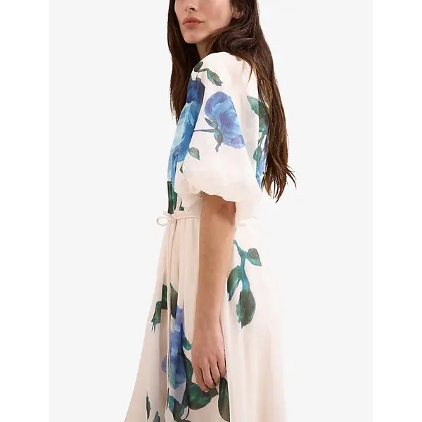 PHASE EIGHT Floral-print Woven Midi Dress