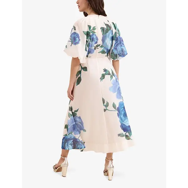 PHASE EIGHT Floral-print Woven Midi Dress