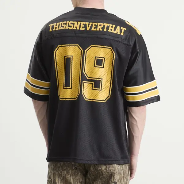 THISISNEVERTHAT Football Jersey - Black