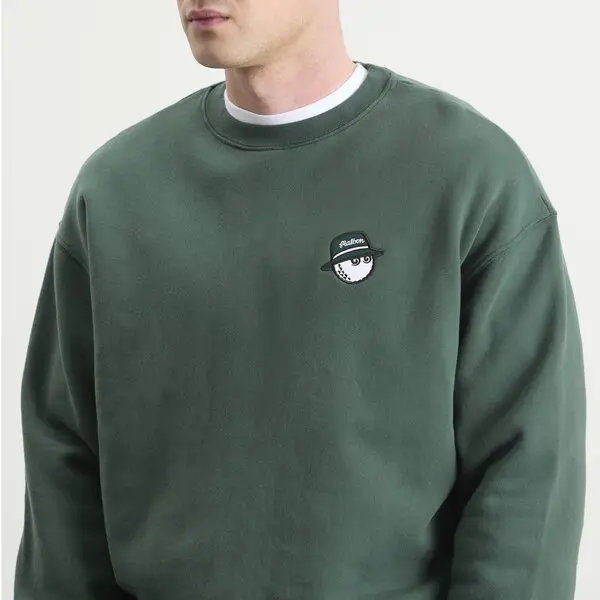 MALBON Range Cooper Embroidered Cotton Sweatshirt
