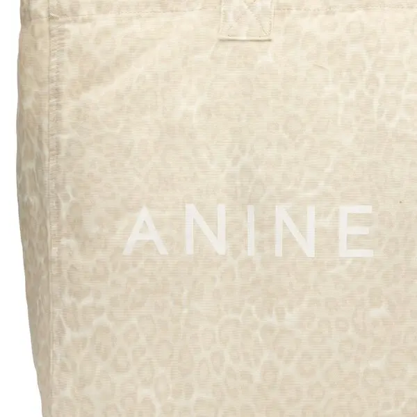 ANINE BING Leo Canvas Tote Bag