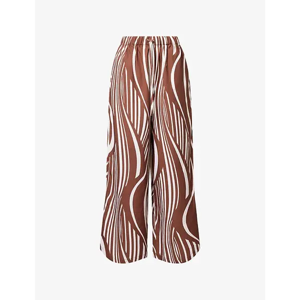 Seafolly Coastline Wide-leg Woven Trousers - Cocoa