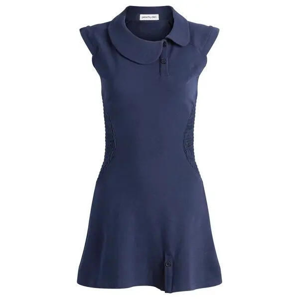 PEACHY DEN Polo Ferdinand Jersey Mini Dress - Midnight