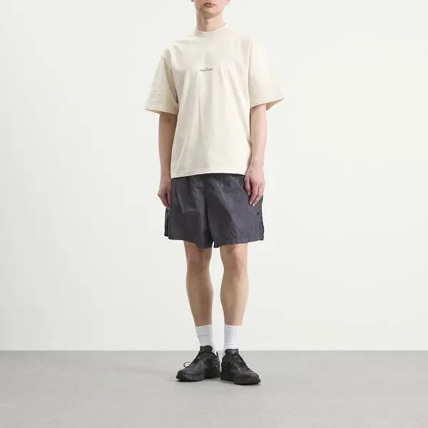 Stone Island Water Reactive Faded Camo Swim Shorts - Blue Grey