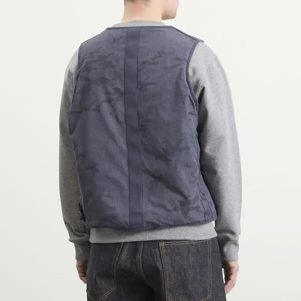Stone Island Ripstop-tc Camouflage Utility Vest - Blue Grey