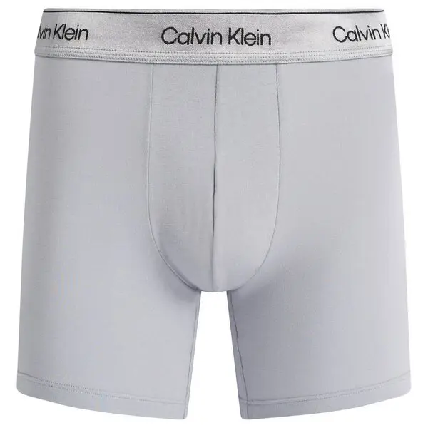 Calvin Klein Icon Cotton Stretch Shine Boxer Brief 3 Pack - Shorline/lime Cream/misty Grey