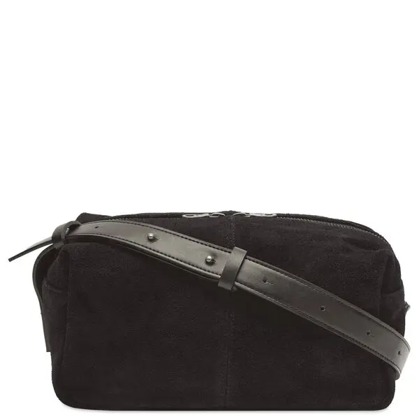 MAZI UNTITLED Dent Suede Cross Body Bag - Black