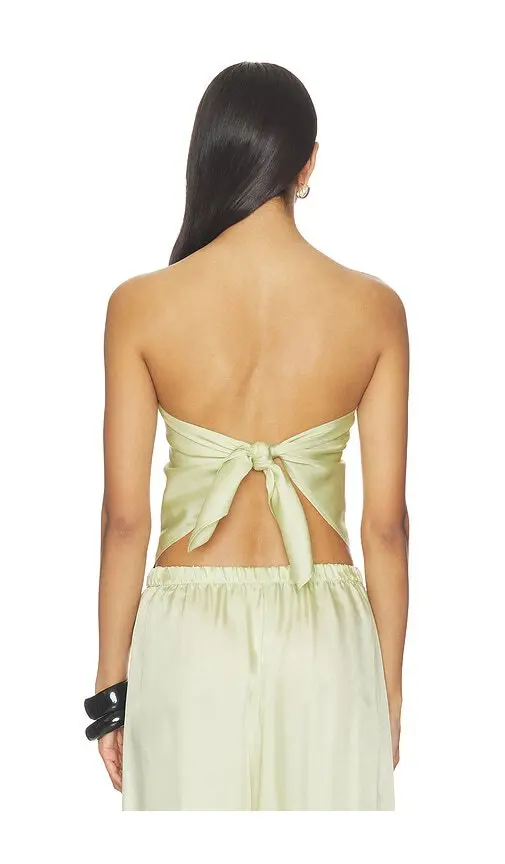 Enza Costa Fluid Twill Scarf Top