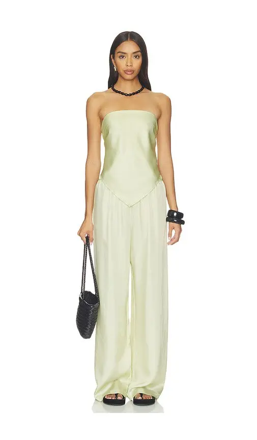 Enza Costa Fluid Twill Scarf Top