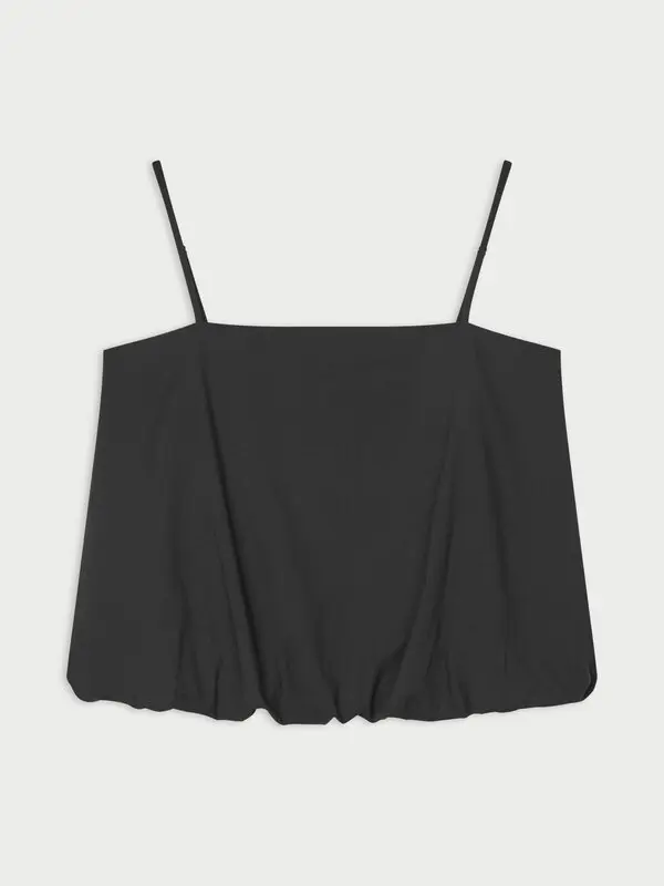 BY MALENE BIRGER Exclusive: Mia Voile Organic Cotton Top - Black