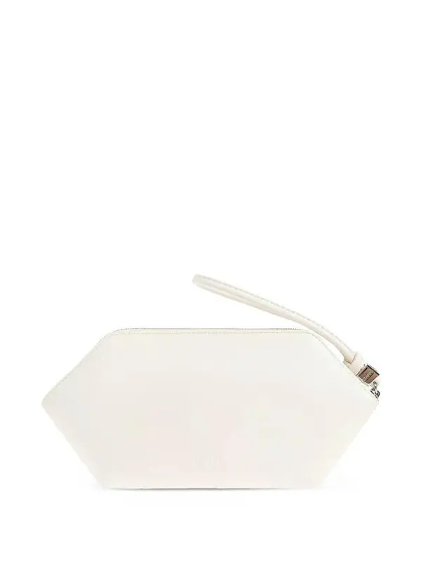 GANNI Bou Raspberry-print Pouch - Neutrals