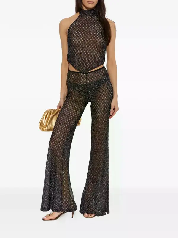 Missoni Spiderweb-lace Halterneck Top
