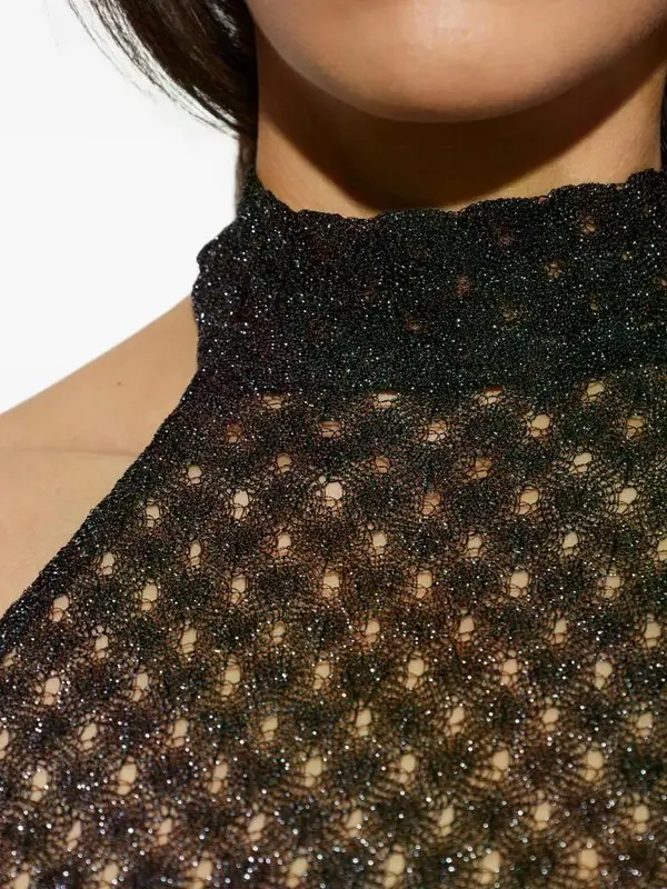 Missoni Spiderweb-lace Halterneck Top