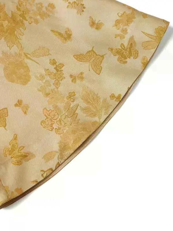 Shanghai Tang Jacquard Silk Blouse