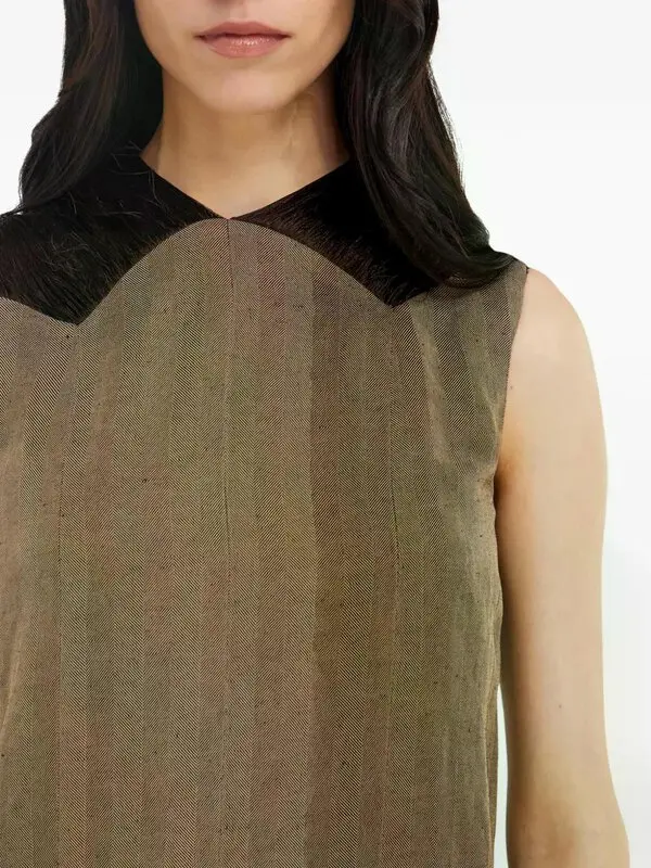 FERRAGAMO Long Dress With Fringe Detail