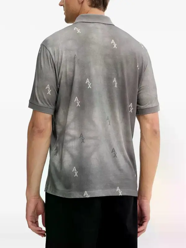 Armani Exchange Logo-pattern Polo Shirt